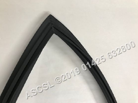 Door Seal / Gasket Black - True TGU-3-HC & TGU-2-HC Fridge 15 3/4" X 24 ...